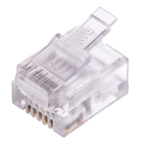 Connecteurs RJ11 6 points 4 contacts à sertir lot de 10