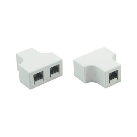 Splitter T RJ45 UTP un RJ45 8 fils vers 2 RJ45 4 fils